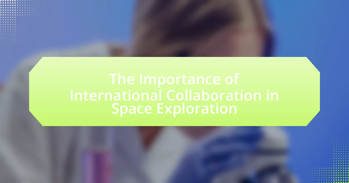 The Importance of International Collaboration in Space Exploration ...