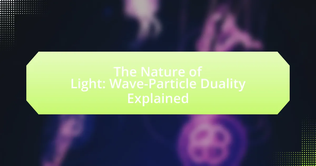 The Nature of Light: Wave-Particle Duality Explained ...